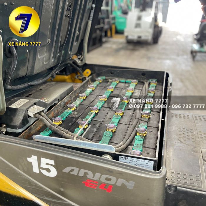 Xe nâng điện ngồi lái 1.5 tấn KOMATSU FB15-12 - Xe nâng hàng nhật 7777