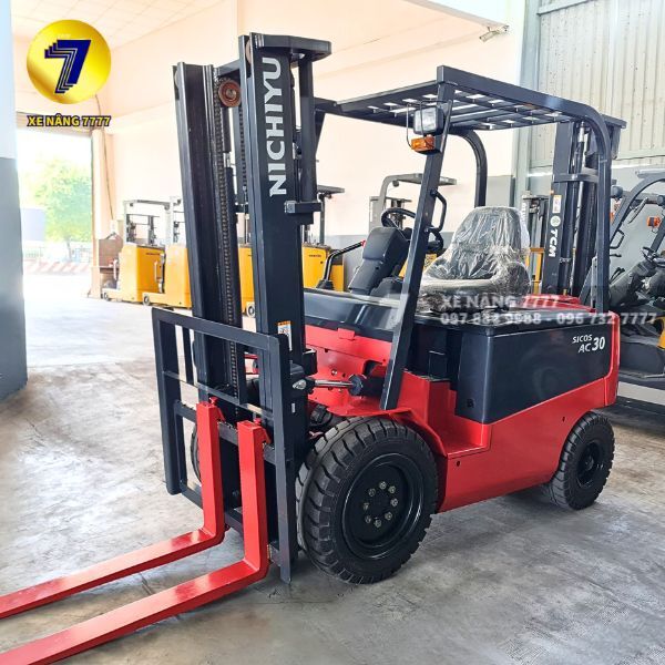 Xe nâng điện ngồi lái 3 tấn NICHIYU FB30 - Xe Nâng Hàng Nhật 7777